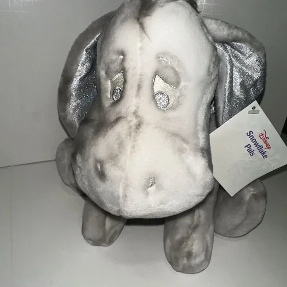 Disney | Toys | Disney Snowflake Pals Eeyore White Silver Plush Stuffed ...